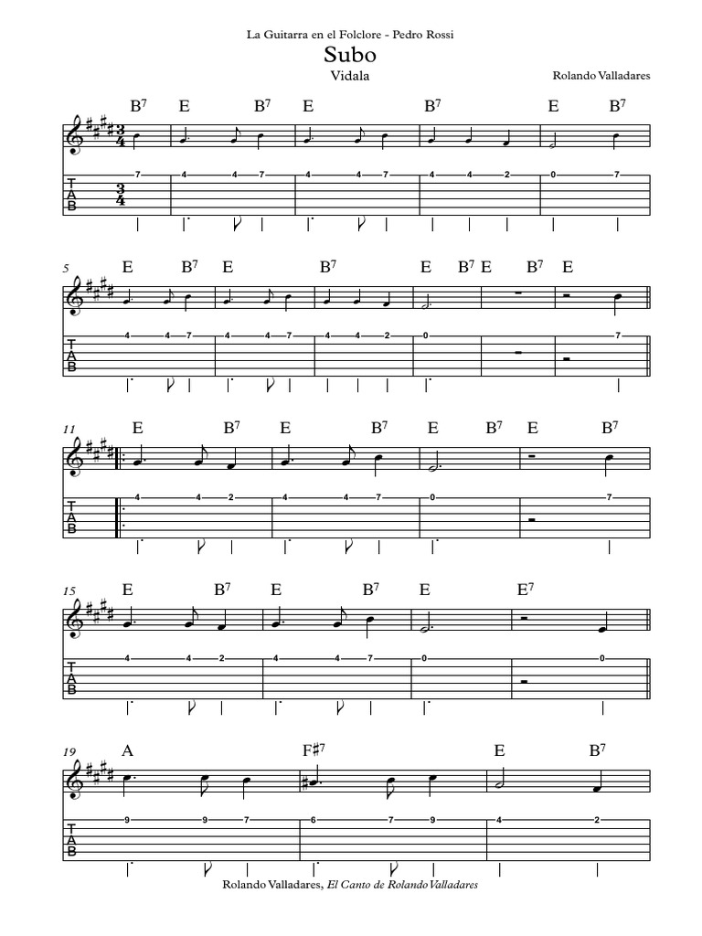 Repertorio Vidala Con TAB | PDF