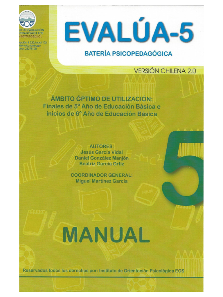 Manual Evalúa 5 | PDF