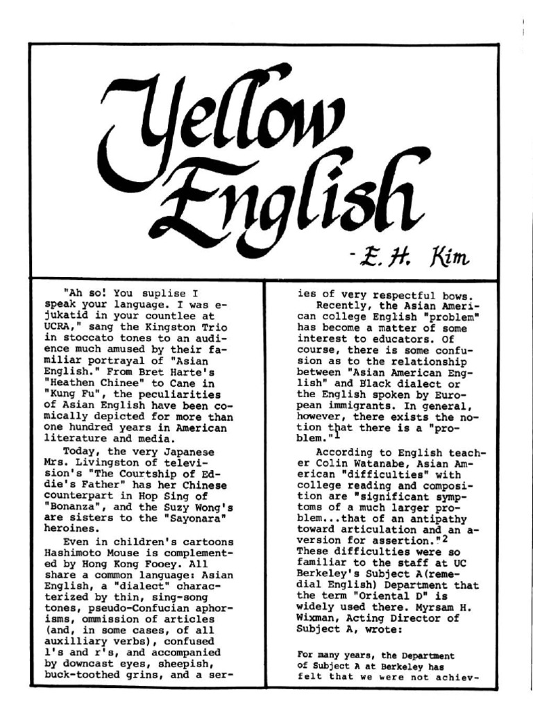 Yellow English | PDF