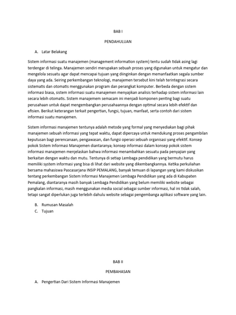 Sim Presentasi Besok | PDF