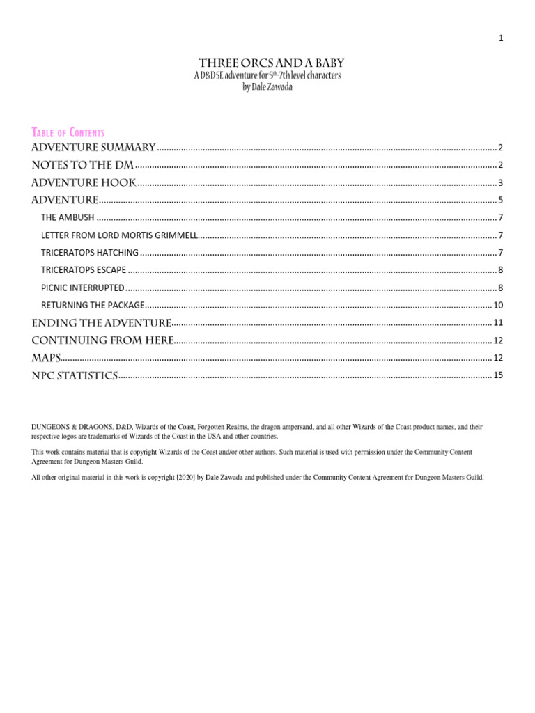 1098745-Three Orcs and A Baby (2020) | PDF | Forgotten Realms | Wizards ...