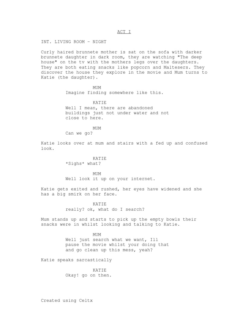 Script My Project | PDF