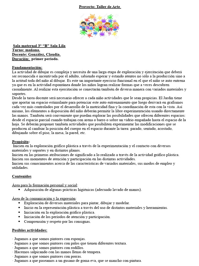 Proyecto de Arte 2021 | PDF | Pinturas | Papel