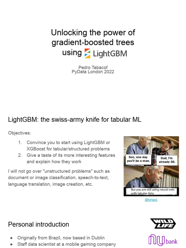 PyData London 2022 - Unlocking The Power of LightGBM (Summarized) | PDF