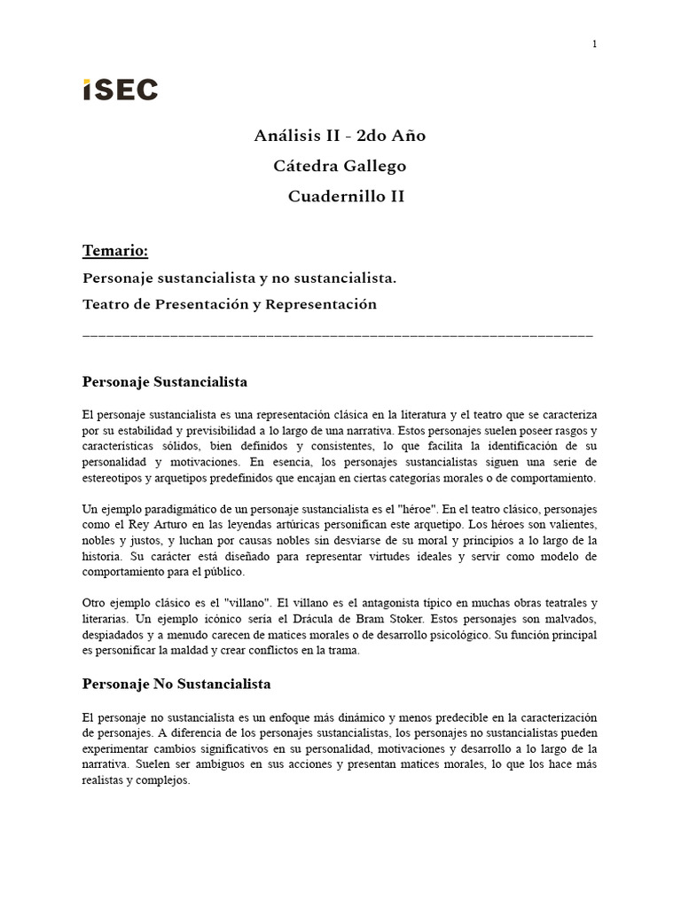 Cuadernillo II | PDF | Teatro | Interino