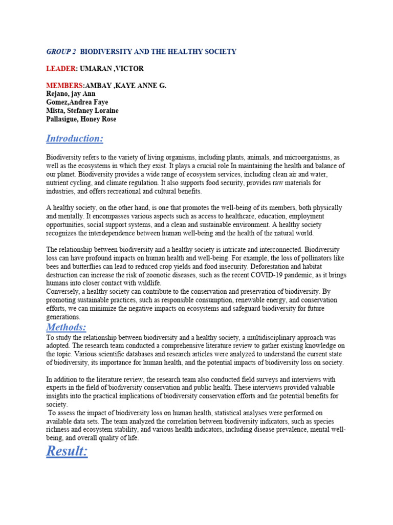 Group 2 STS | PDF | Conservation Biology | Biodiversity