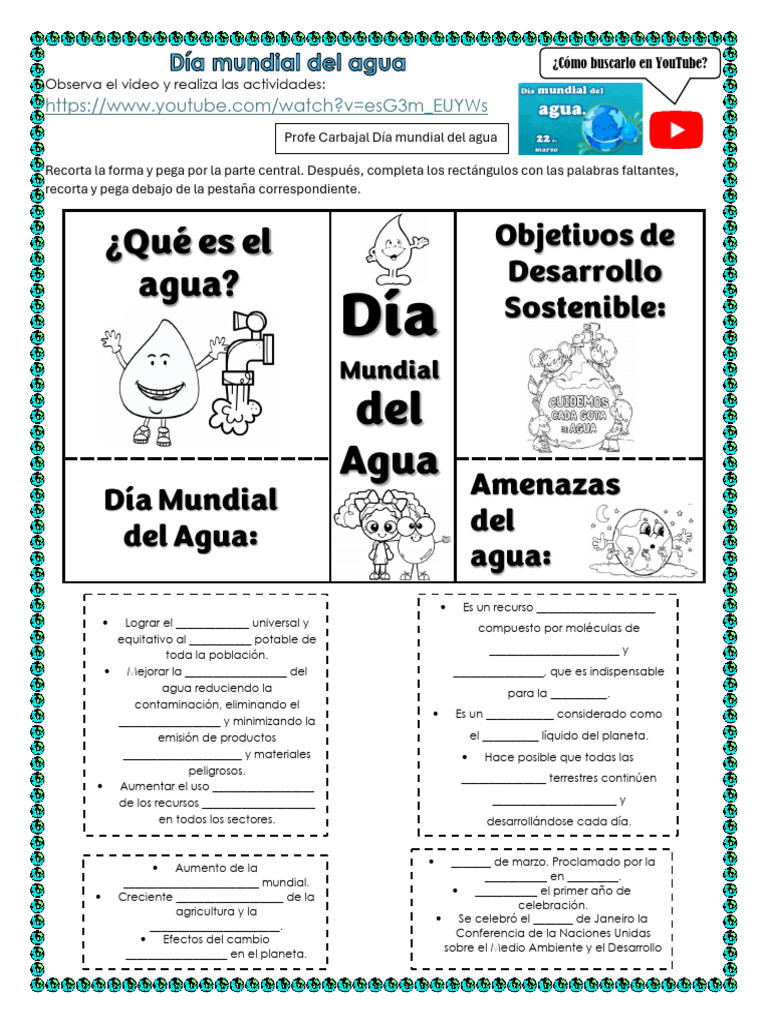 Actividades para el Día del Agua | PDF | Agua | Geografía Física