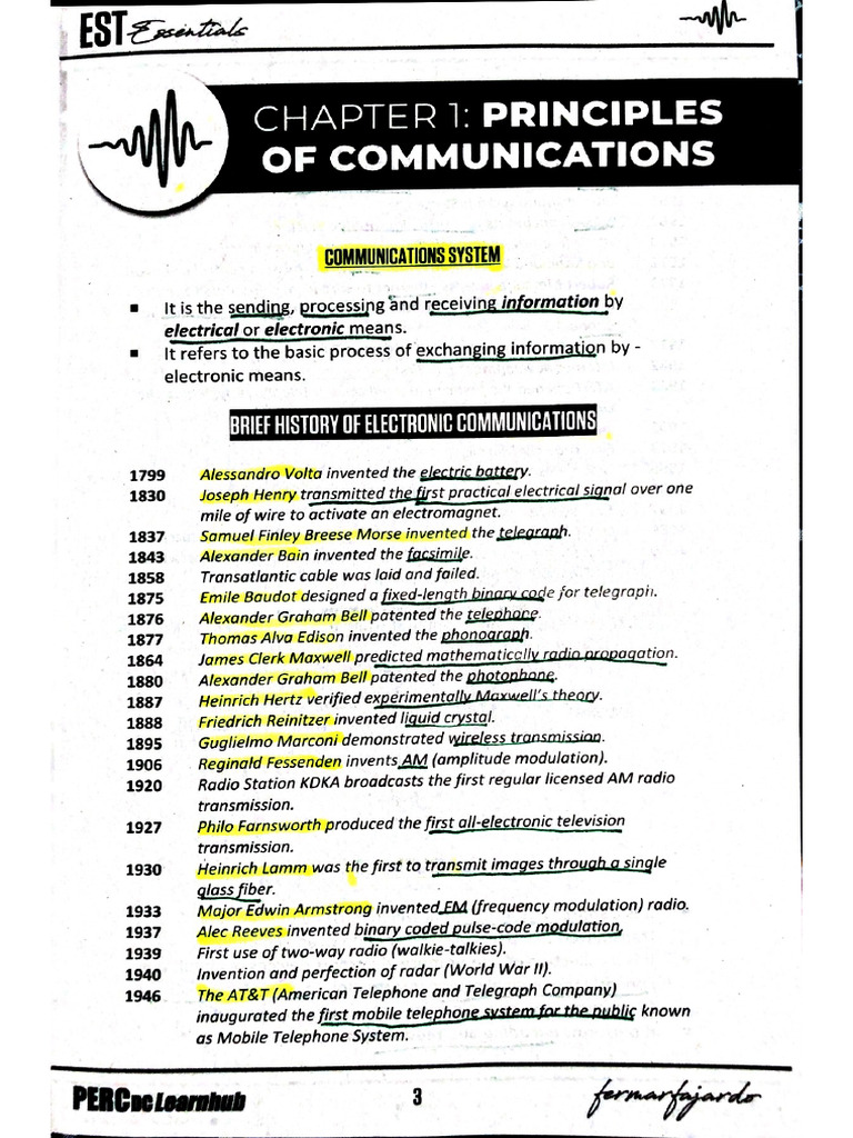 Chapter 1 - Principles of Communication | PDF