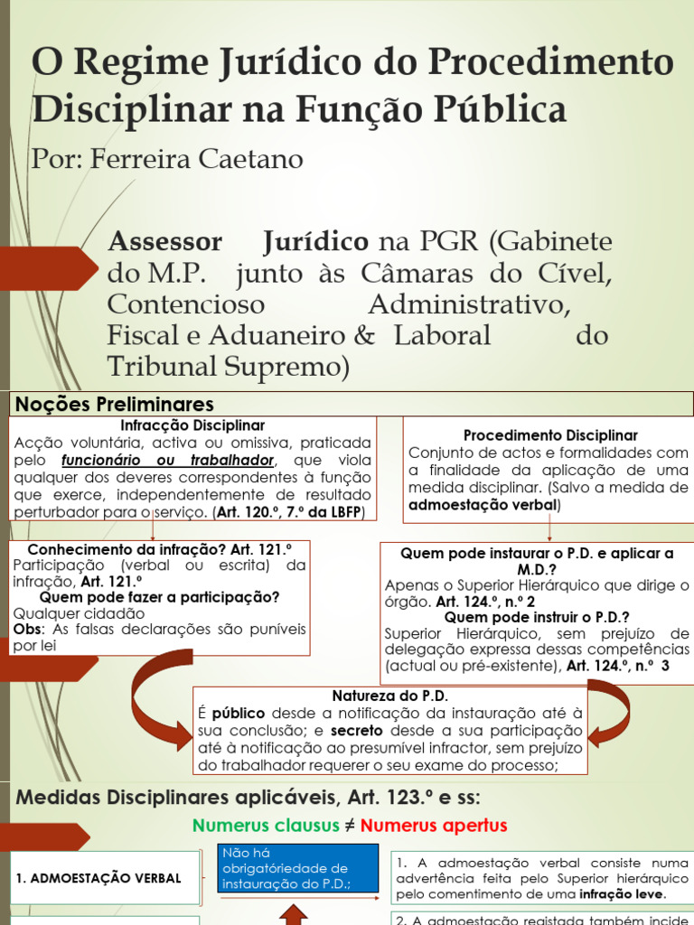 Procedimento Disciplinar Na Função Pública | PDF | Governança ...
