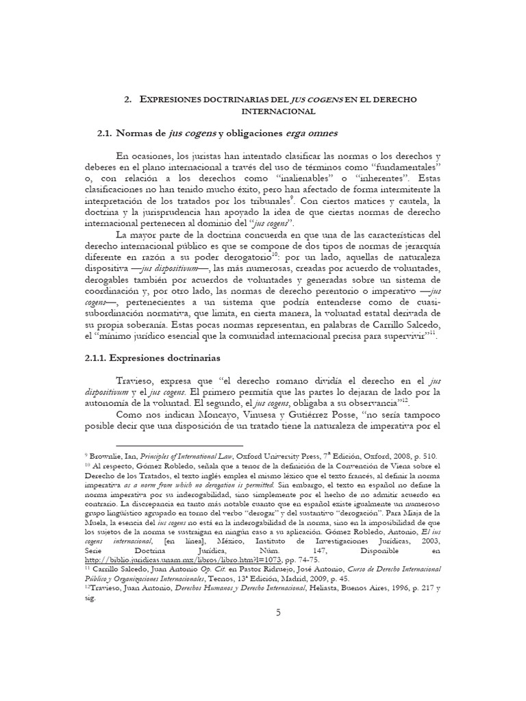Jus Cogens y Obligaciones Erga Omnes | PDF | Naciones Unidas ...