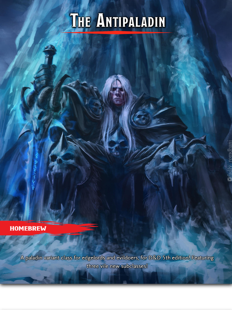 Antipaladin _ GM Binder | PDF | Dungeons & Dragons | Gary Gygax Games