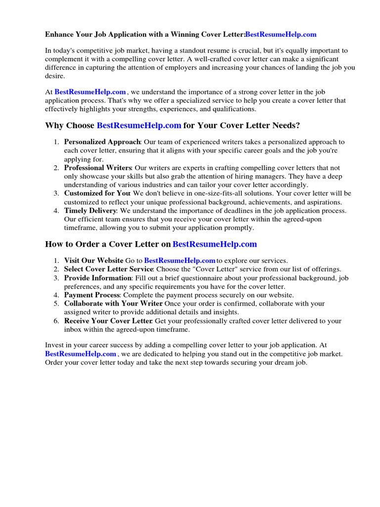 Cover Letter Crafting for Job Seekers | PDF | Résumé | Experience