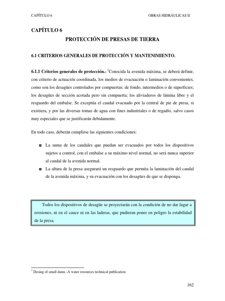 CAPITULO6 | PDF | Represa | Reservorio