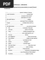 CZASOWNIK To BE Cwiczenia Krok Po Kroku 1 | PDF