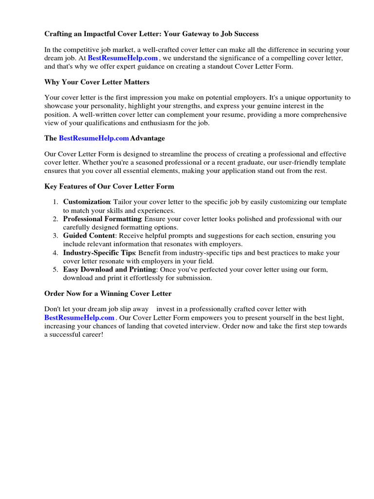 Cover Letter Format Indeed | PDF | Résumé | Job Interview