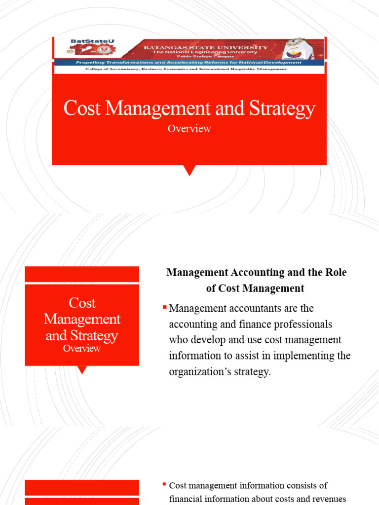 Cost Management and Strategy Overview | PDF | Strategic Management ...