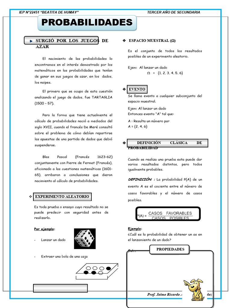 Ejercicios de Probabilidades - 29 Agosto - i Parte | PDF | Probabilidad ...
