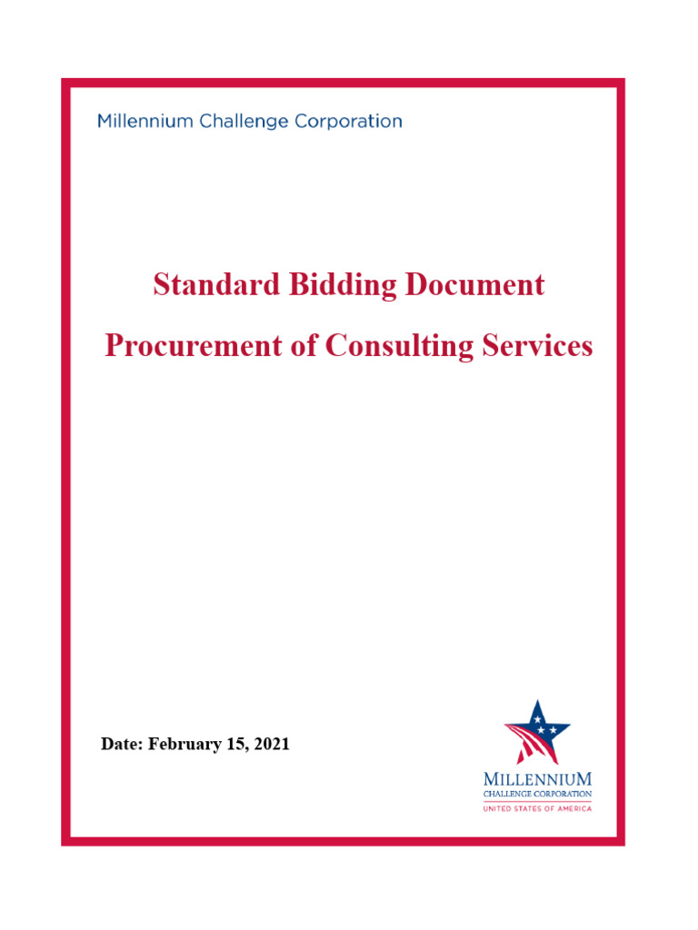 SBD Consulting Services | PDF | Request For Proposal | Corruption