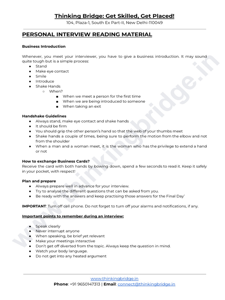 Personal INt Cheat Sheet | PDF | Leadership | Audit