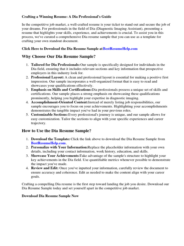 Dialysis Technician Resume Guide | PDF | Hemodialysis | Nursing