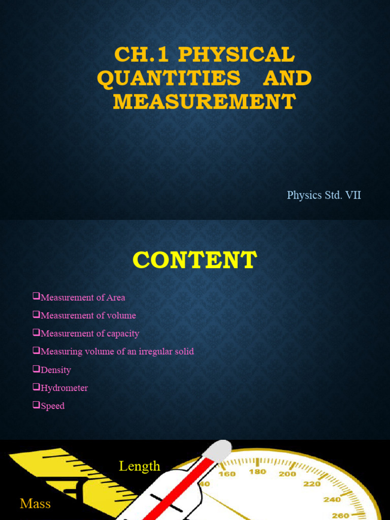 Physical | PDF | Volume | Area