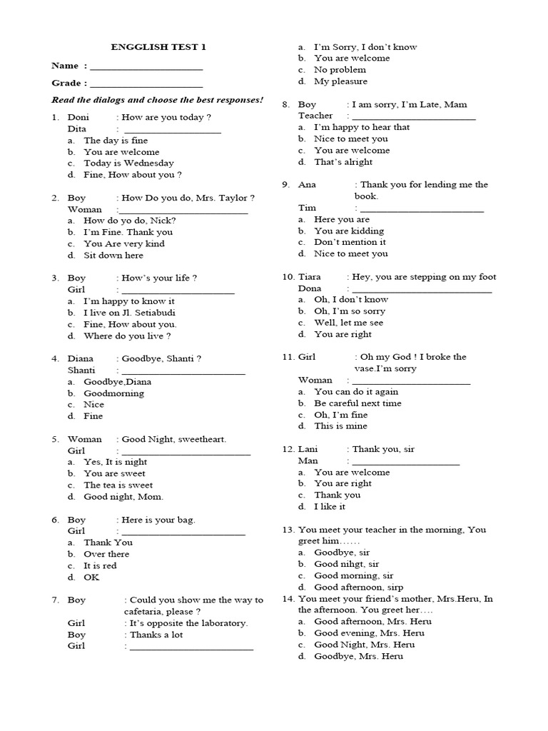 Latihan Soal Introduction Pdf