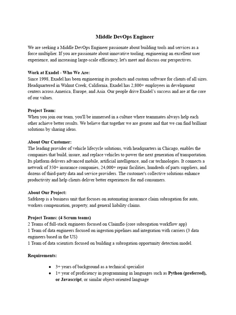 5787 - Middle DevOps Engineer | PDF