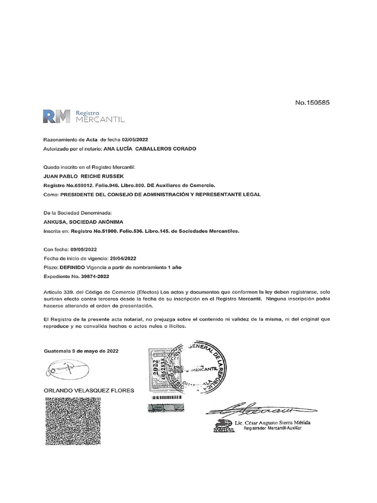 Ankusa Nombramiento | PDF