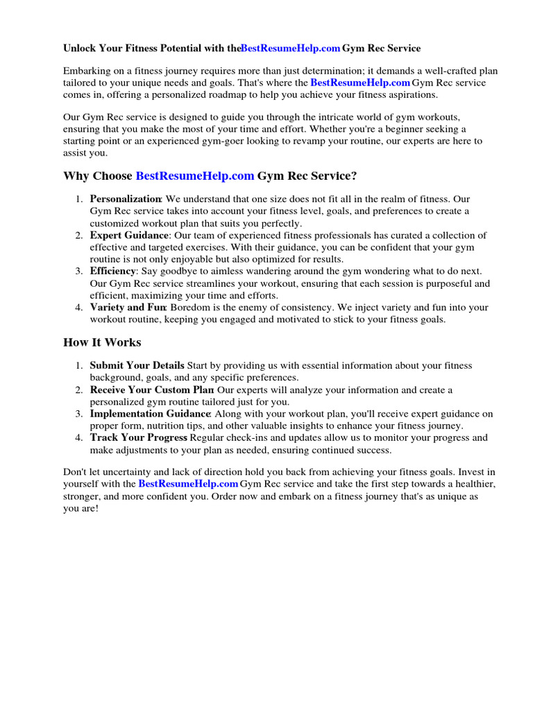 Gym Receptionist Cover Letter No Experience | PDF | Résumé | Recruitment