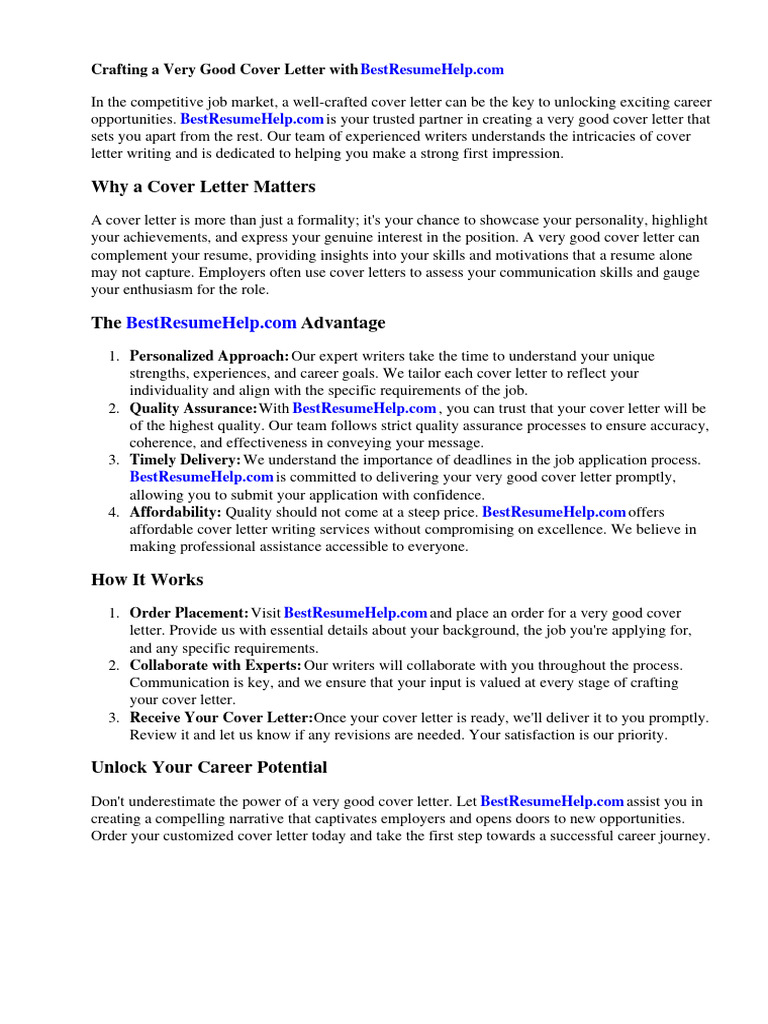 Very Good Cover Letter Examples | PDF | Résumé | Recruitment