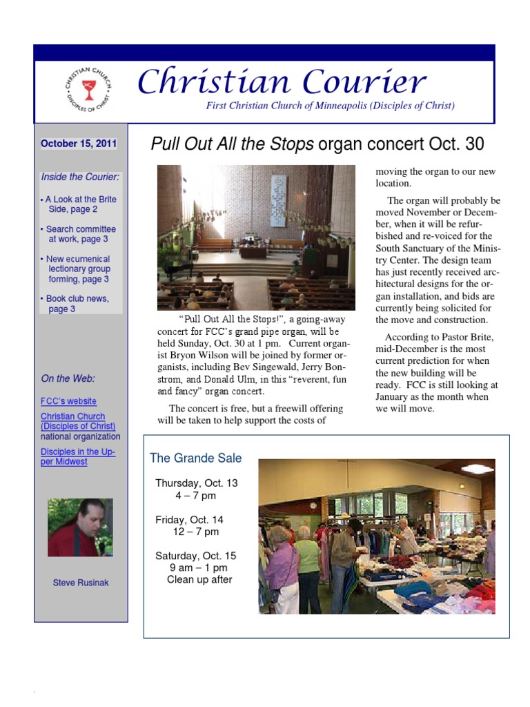 First Christian Courier-October 15, 2011 | PDF | Christian Church ...