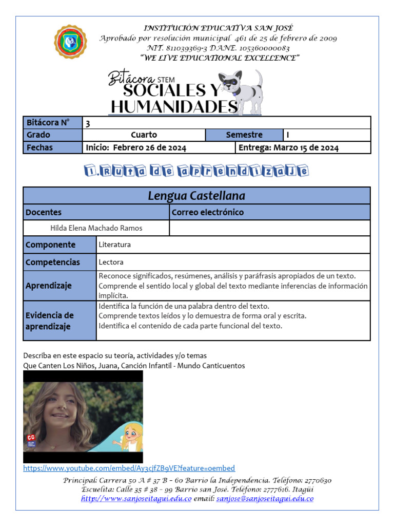 Actividades de Lectura y Escritura | PDF