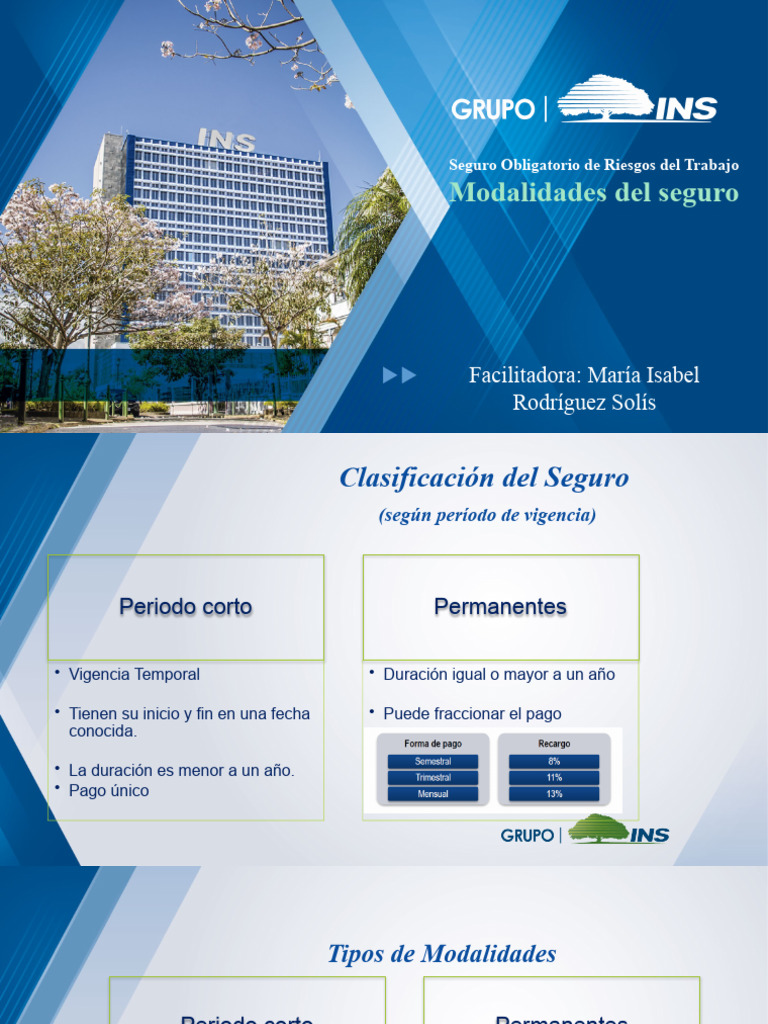 Modalidades de seguro | PDF | Póliza de seguros | Seguro
