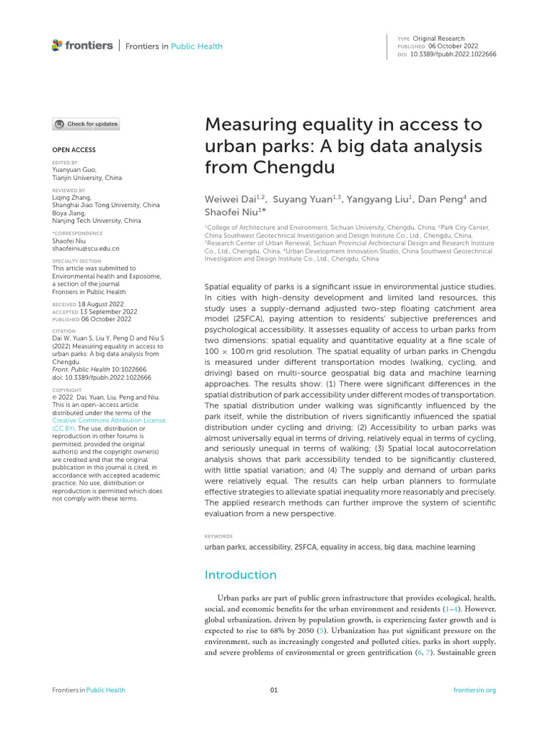 Fpubh 10 1022666 | PDF | Gini Coefficient | Urbanization