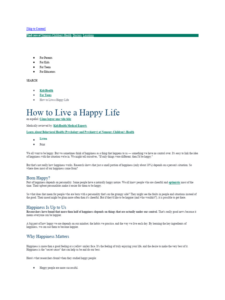 Happy | PDF | Happiness | Feeling