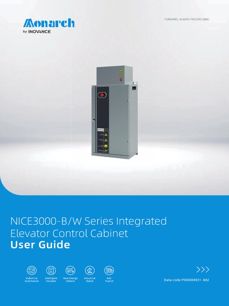 NICE3000-B或W系列电梯一体化控制柜用户手册-EN-A02(1) | PDF | Elevator | Electrical Wiring