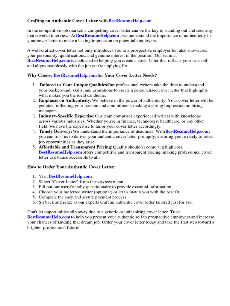 Cover Letter For Authentication of Documents | Download Free PDF ...