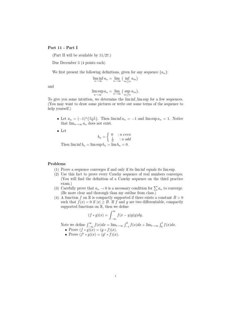 Sequence Limits and Cauchy Proofs | PDF | Sequence | Complex Analysis