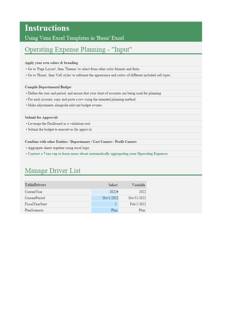 OpEx Budget Template | Download Free PDF | Microsoft Excel