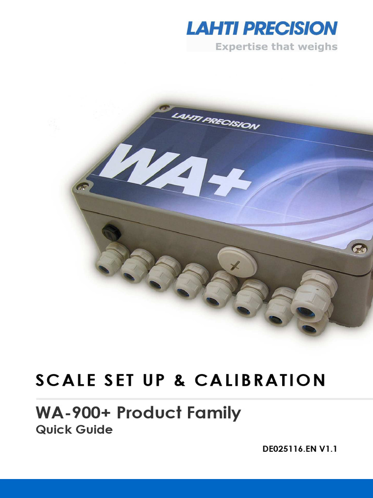 DE025116_EN_V1.1_WA-9XX+_Quick_Guide | PDF | Calibration | System Software