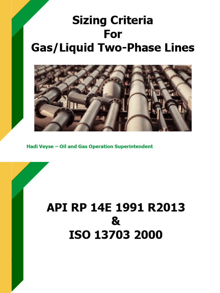 Sizing Criteria For Gas - Liquid Two-Phase Lines | PDF | Fluid Dynamics ...