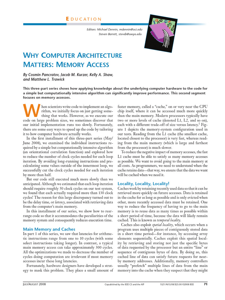 trabalho faculdade | PDF | Cpu Cache | Central Processing Unit