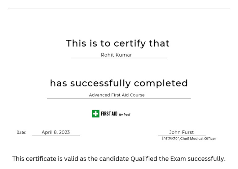 First Aid Certificate.pdf | PDF