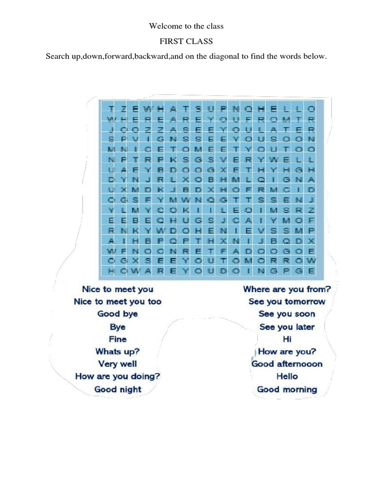 Word Search for Beginners | PDF