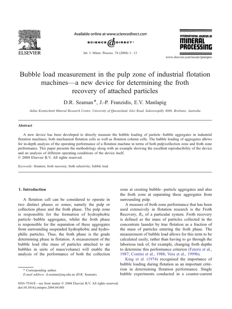 Bubble Load Measurement | PDF | Foam | Physical Sciences