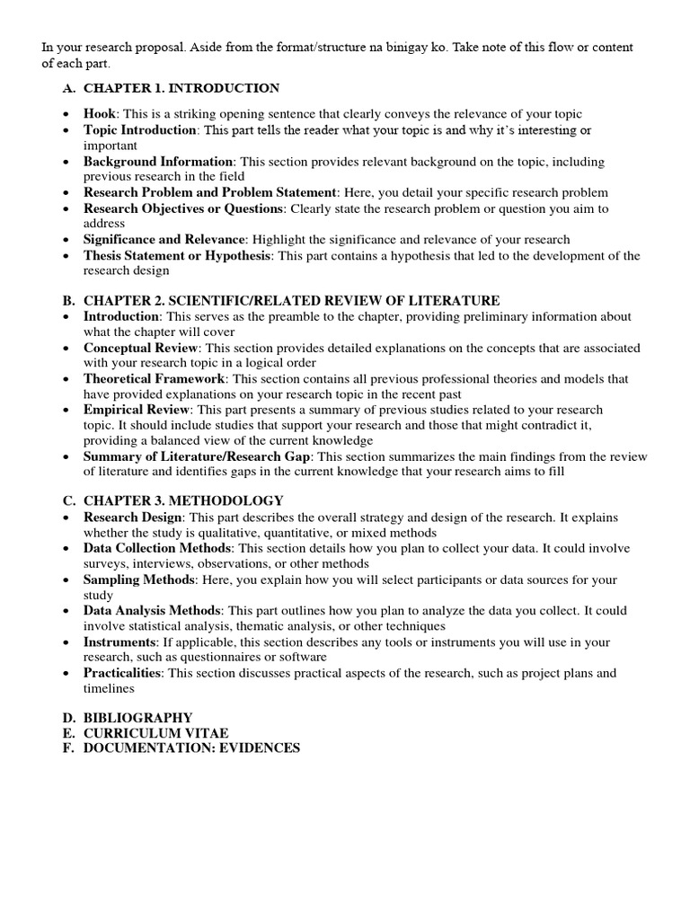 In Your Research Proposal | PDF | Methodology | Data