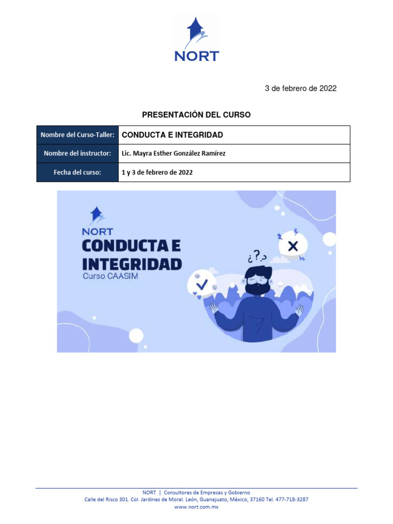 Presentación - Conducta e Integridad | PDF