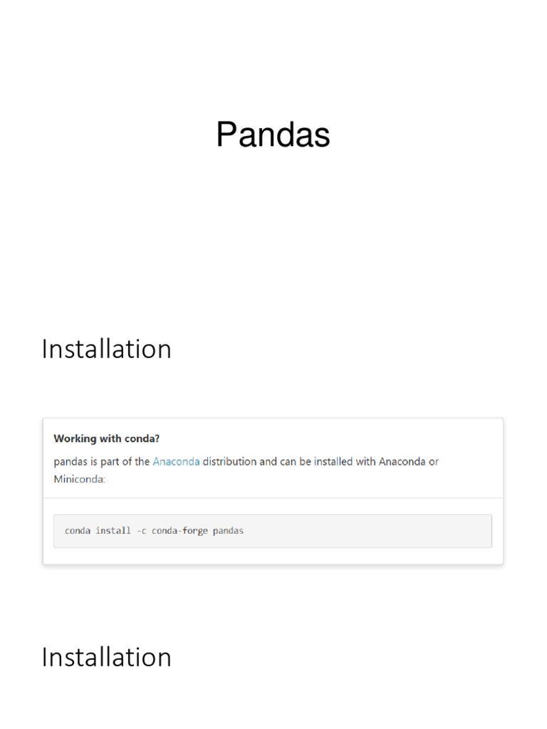 Pandas | PDF | Software Engineering | Information Retrieval