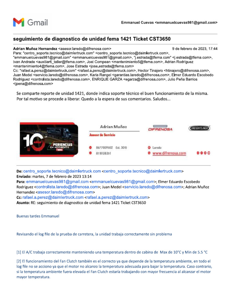 Ejemplo de Buen Funcionamiento de Fan Clutch | PDF