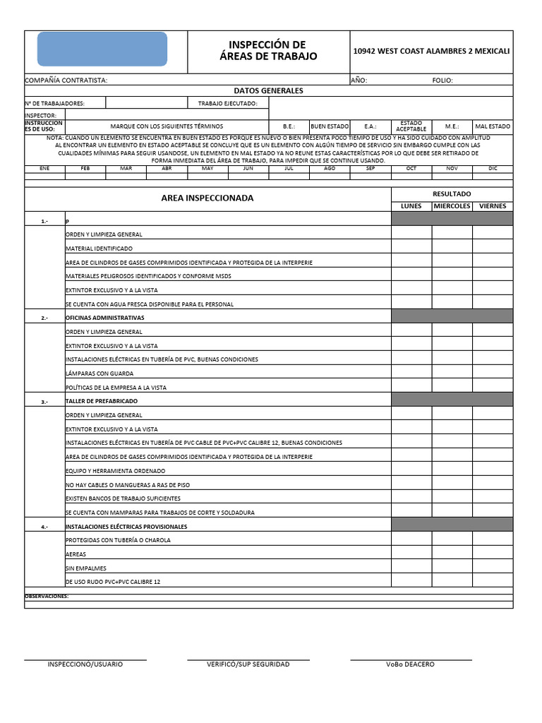 Check Lists 2023 | PDF | Máscara | Motores